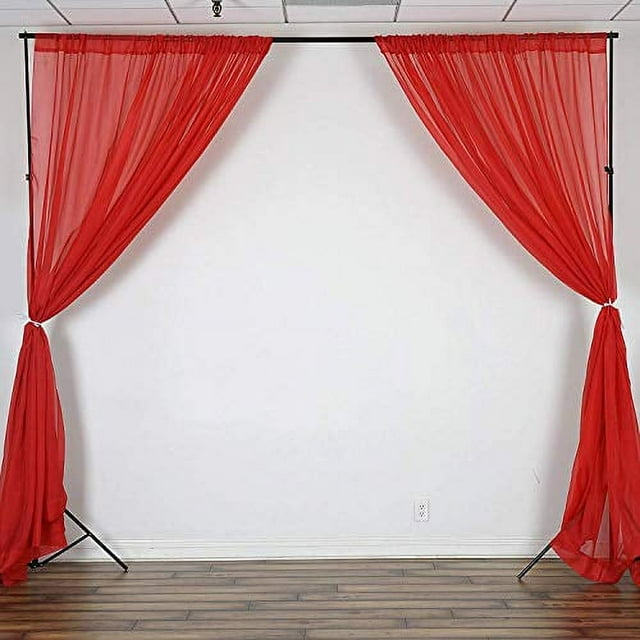AK-Trading Chiffon Drapes Panels for Wedding Events & Decor- Backdrop ...