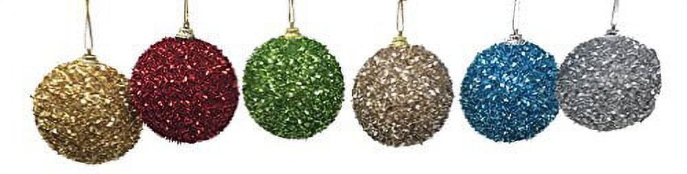 AK Trading Christmas Ball Ornaments 3D Shatterproof Christmas ...