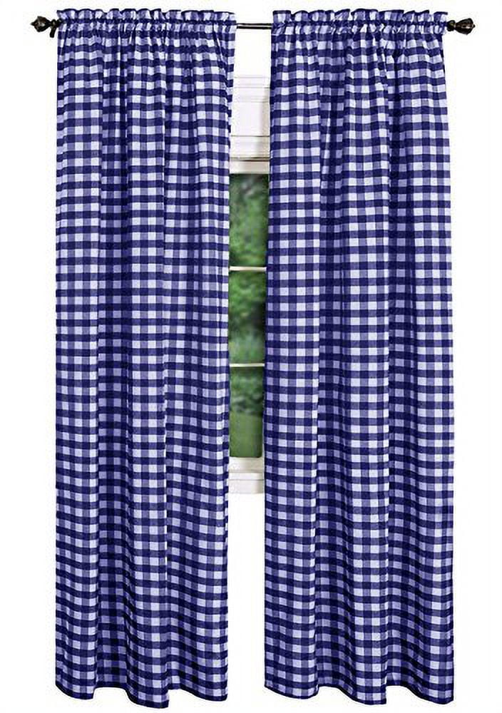 AK-Trading - Set of 2 Pcs. - Buffalo Check Plaid Gingham Window Curtain ...