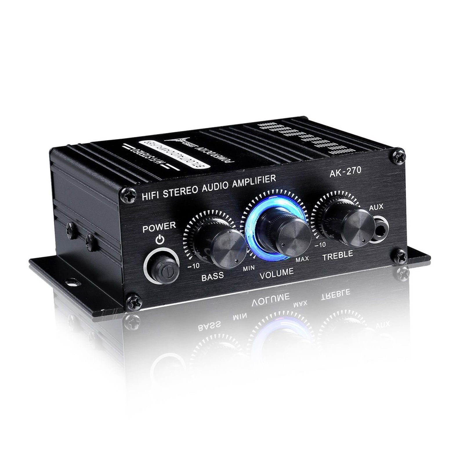 AK270 400W 12V Hifi Power Amplifier Stereo Home Car BASS Amp Music ...