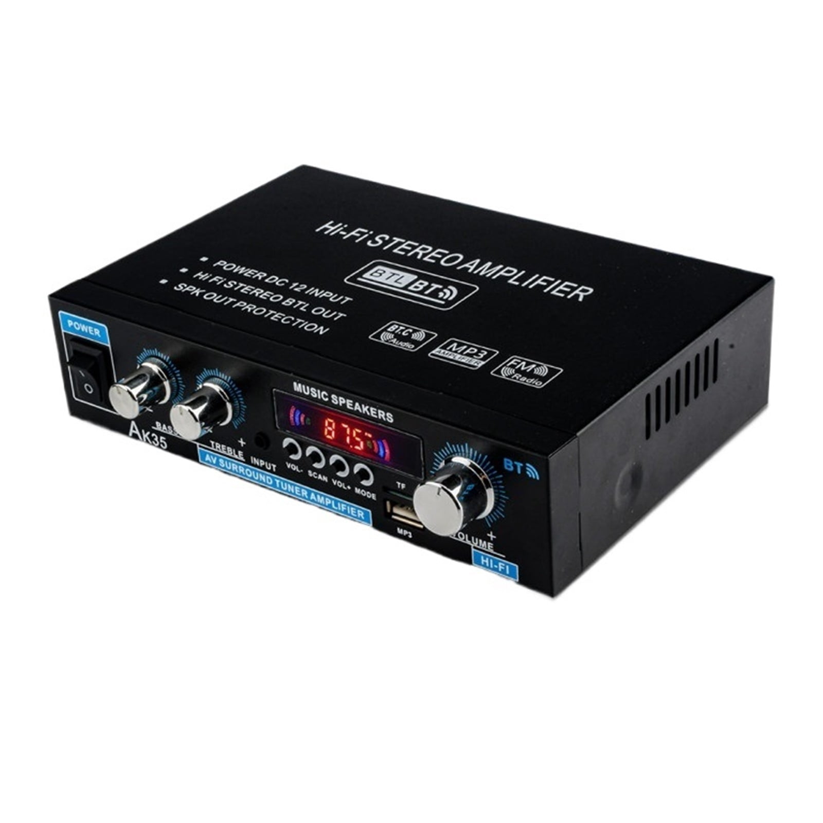 AK35 380 800W Home Digital Amplifiers Bass Power Bluetooth Amplifier ...