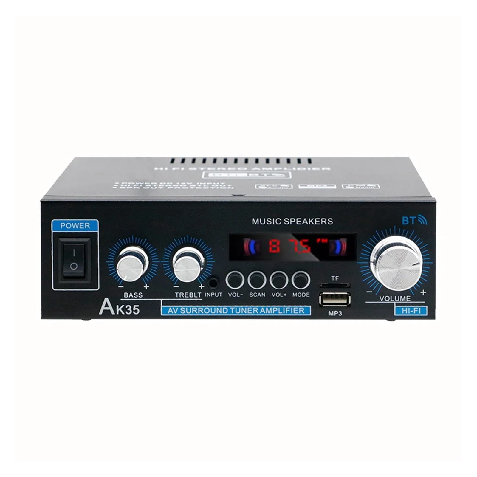 AK35 Sound Amplifiers Bluetooth Digital Amplifier For Home Car 2 ...