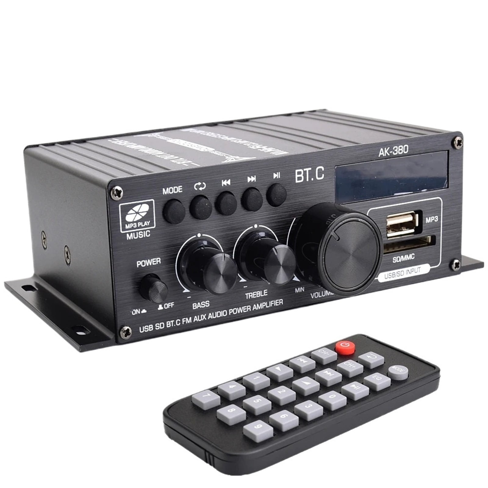 AK380 HIFI Amplifier Home Digital Audio Channel 2.0 40W+40W Music ...