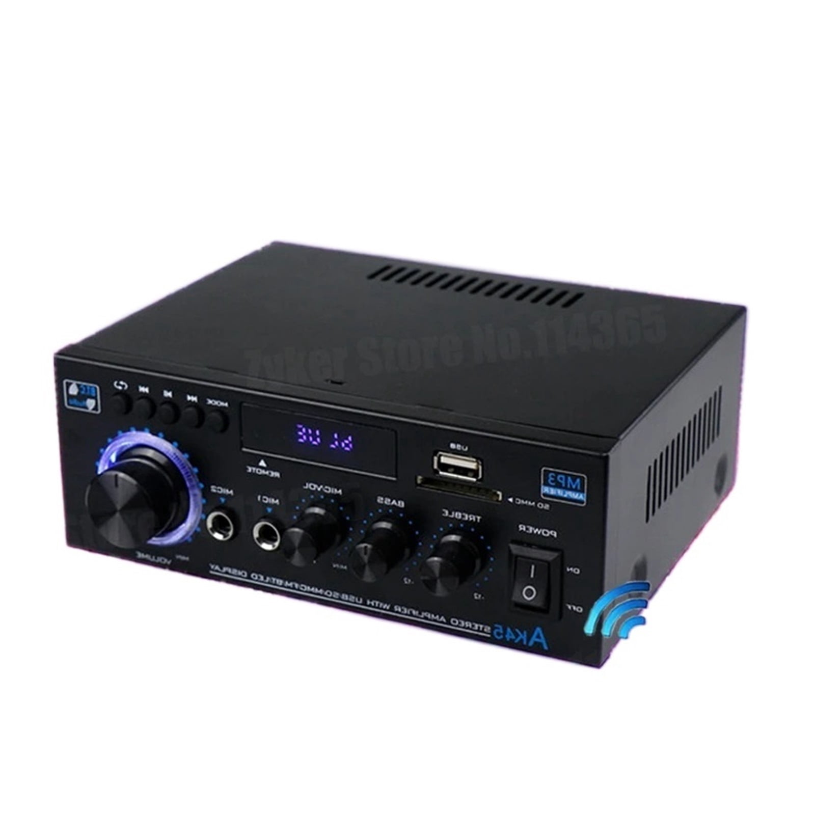 AK45/AK35 800W Home Power Amplifier 2 Channel Bluetooth 5.0 Mini Hifi ...