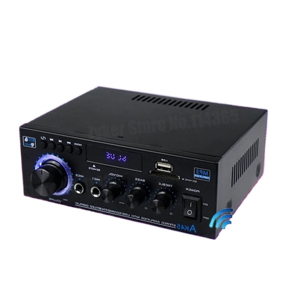 AK45/AK35 800W Home Power Amplifier 2 Channel Bluetooth 5.0 Mini Hifi ...