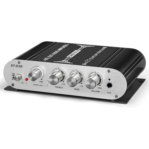 -838 Audio Amplifier Black Mini Amplifier Hifi Audio Amplifier Fm Radio ...