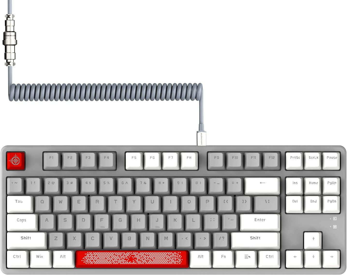 AK873 Gaming Keyboard,Chroma RGB Backlit,Hot-Swappable Linear Red ...