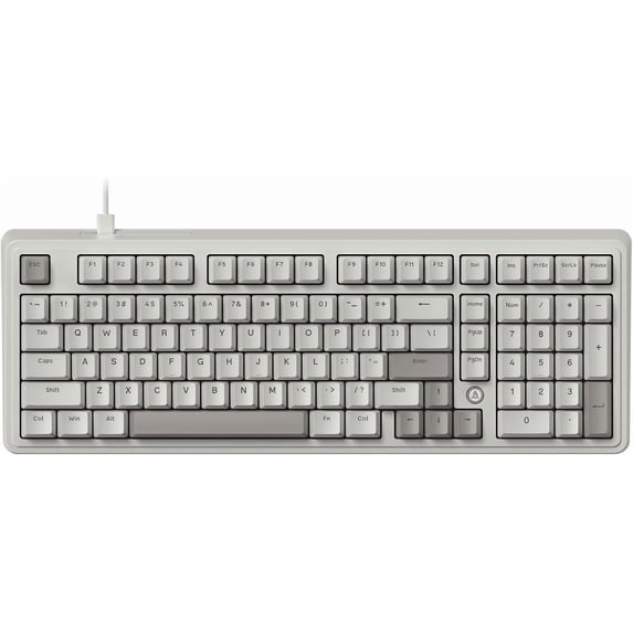 AK980 Retro Mechanical Keyboard - 101-Key Hot-Swappable Gasket Mount ...