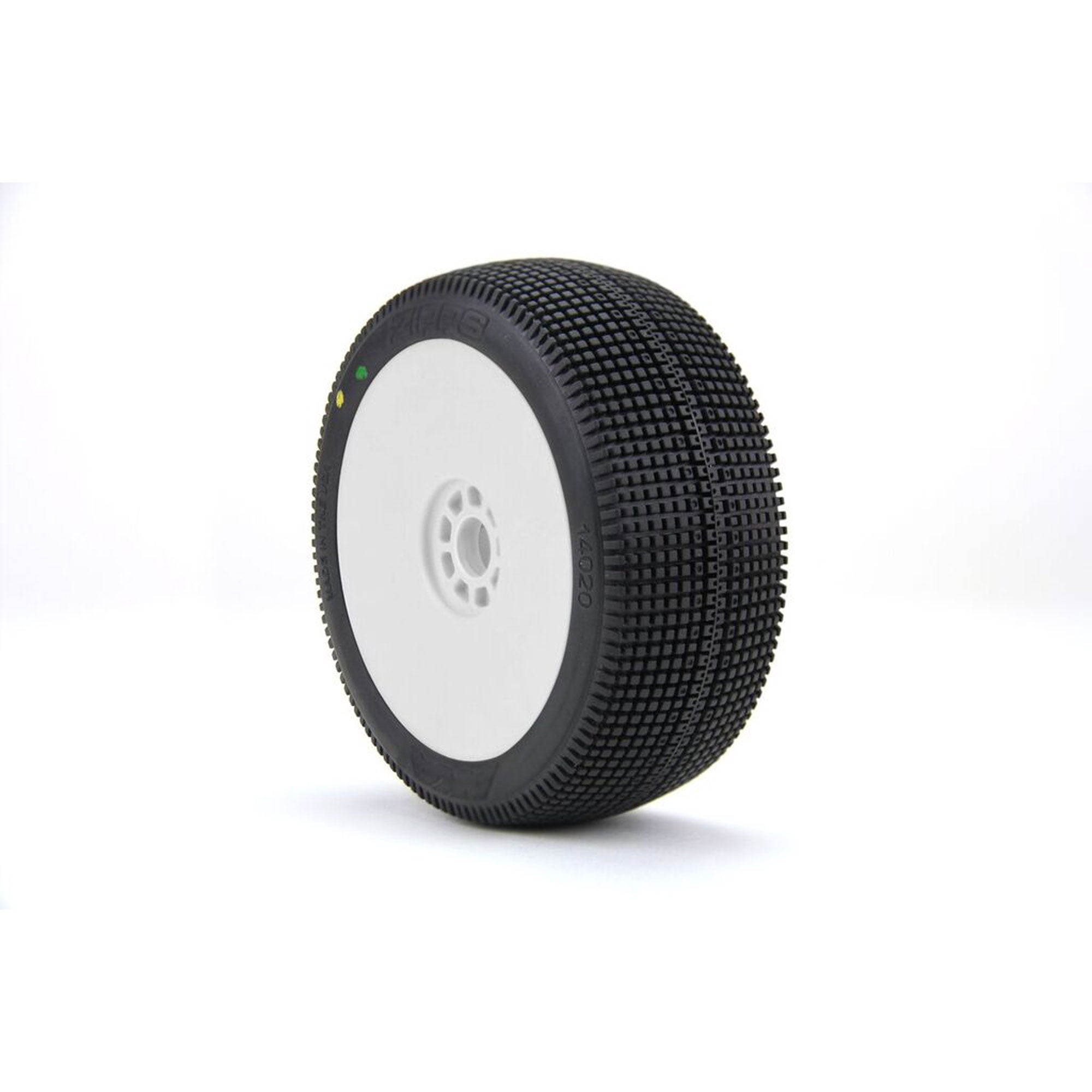 AKA PRODUCTS INC. 1/8 Buggy Zipps Soft Long Wear EVO Wheel MTD White ...