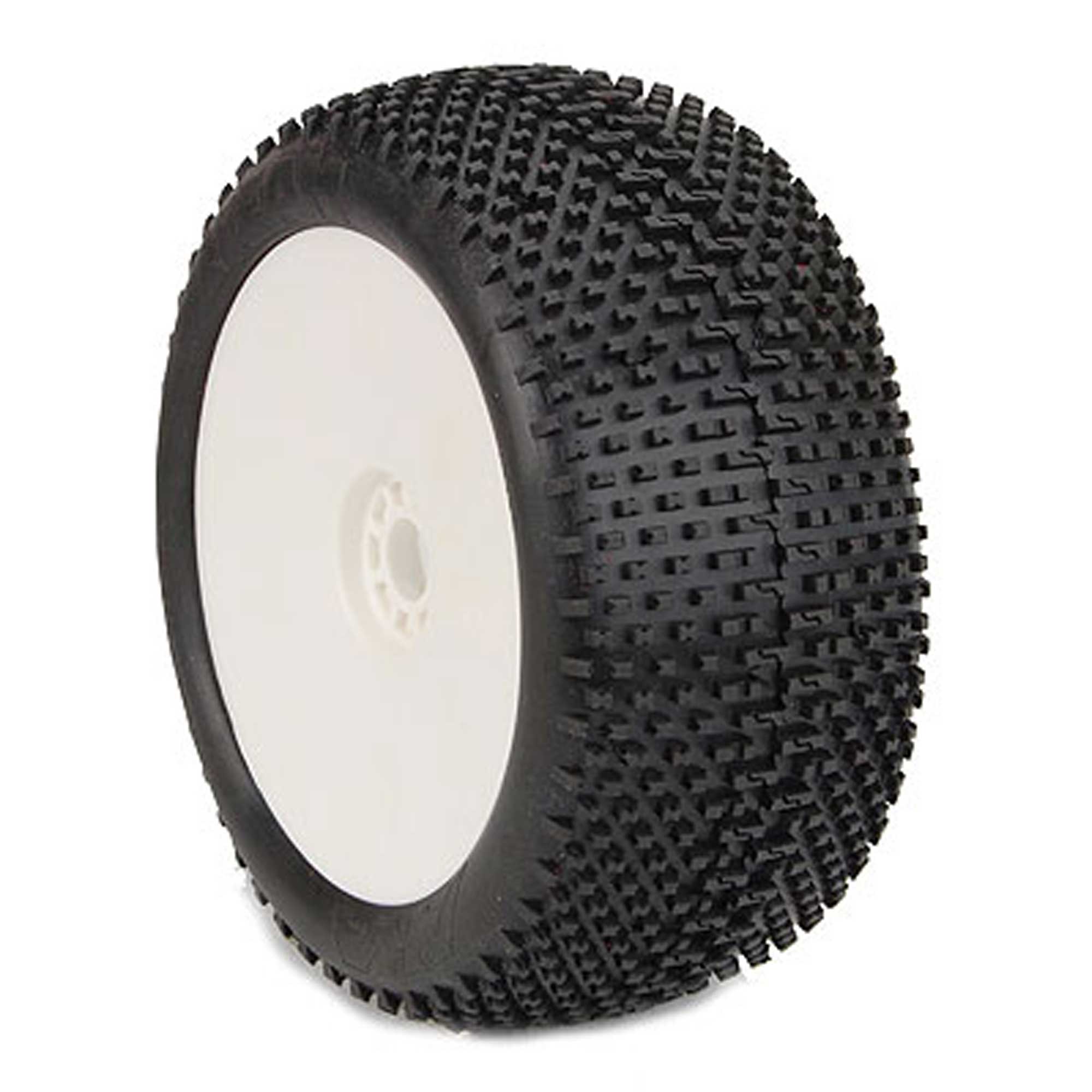 AKA PRODUCTS INC. 1/8 Truggy Evo I-Beam SSLW Tire Prmnt White 2 ...
