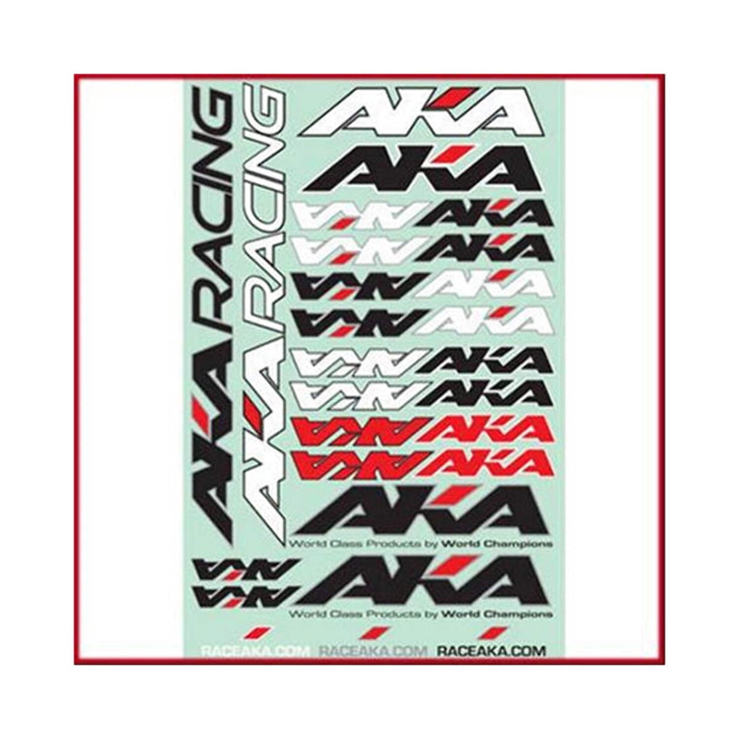 AKA PRODUCTS INC. AKA Sponsor Decal Sheet Large AKA98201 Car/Truck ...