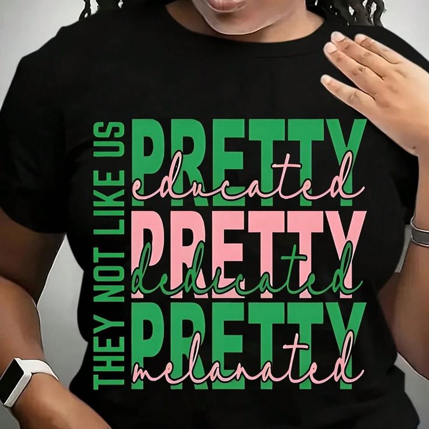 AKA S1orority T-S1Hirt, AKA Graphic Cotton T-S1Hirt, Pink And Green AKA ...