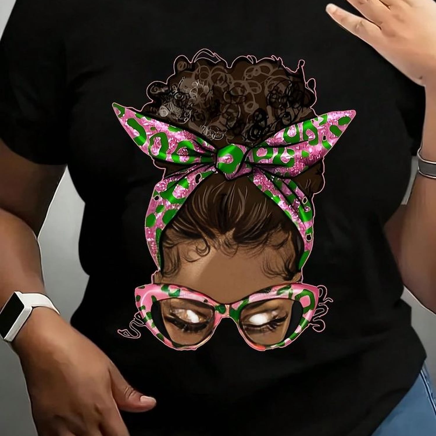 AKA S1orority hirt, AKA Graphic Cotton hirt, Pink And Green AKA T1EE ...