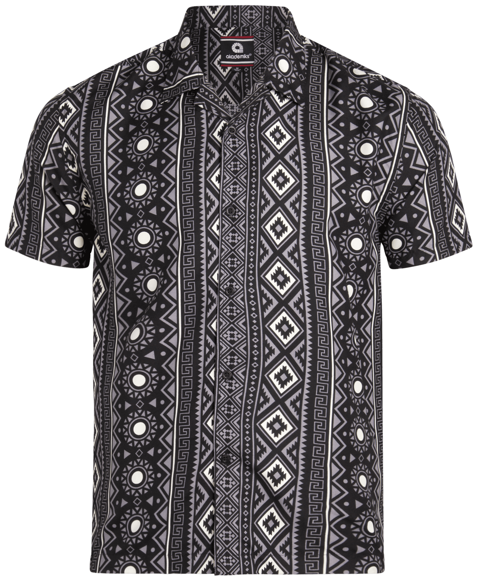 Akademiks Mens Shirt Dry Fit Performance Short Sleeve Button Down