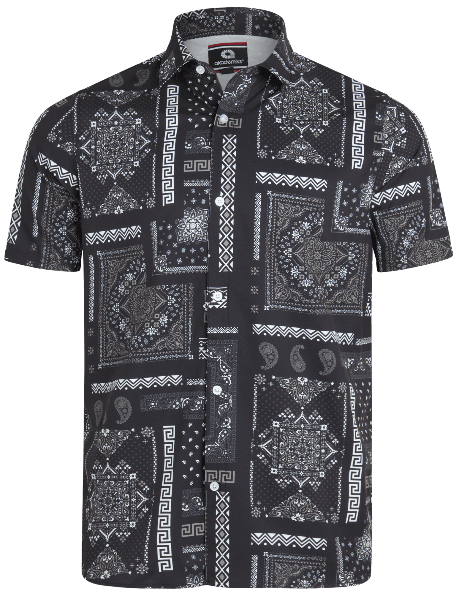 AKADEMIKS Men's Shirt - Dry Fit Performance Short Sleeve Button Down ...