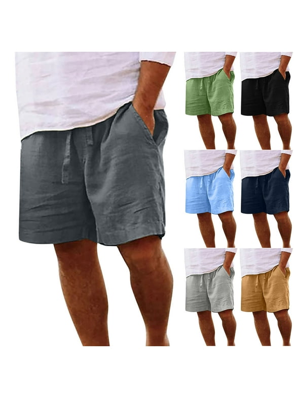 Cotton Drawstring Shorts Mens