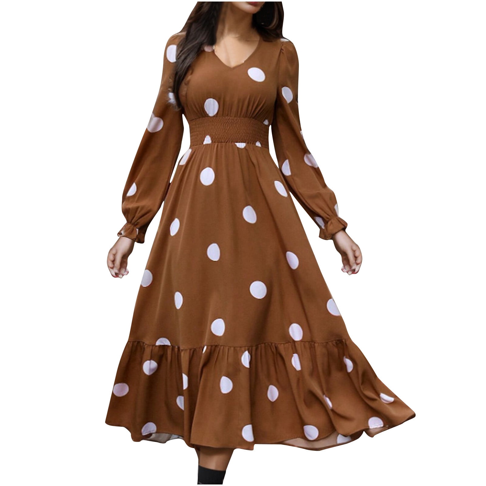 AKAFMK Summer Dresses for Women 2024,Women's Casual Dresses Long Sleeve ...