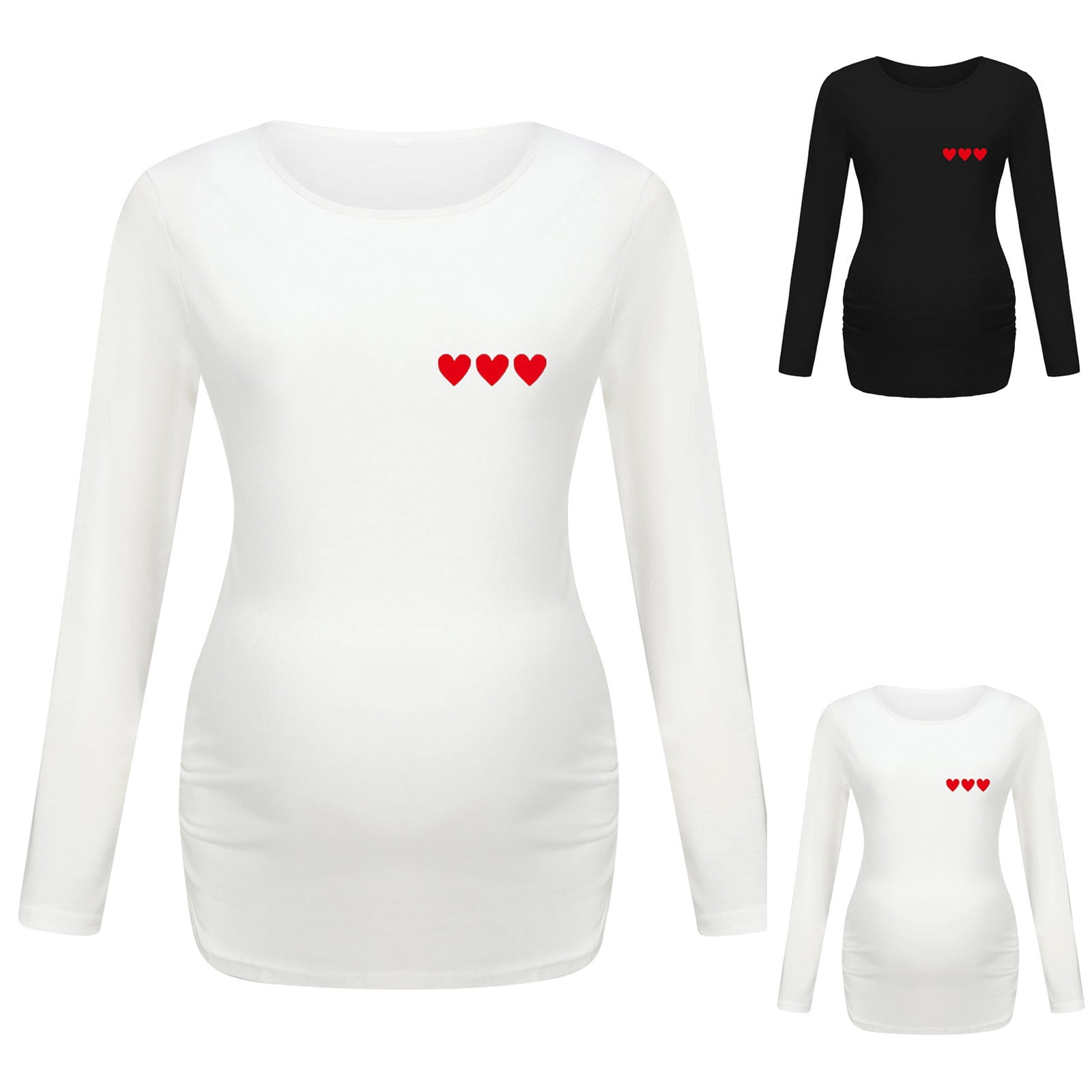 AKAFMK Summer Maternity Clothes,Long Sleeve Maternity Tops,Nursing ...