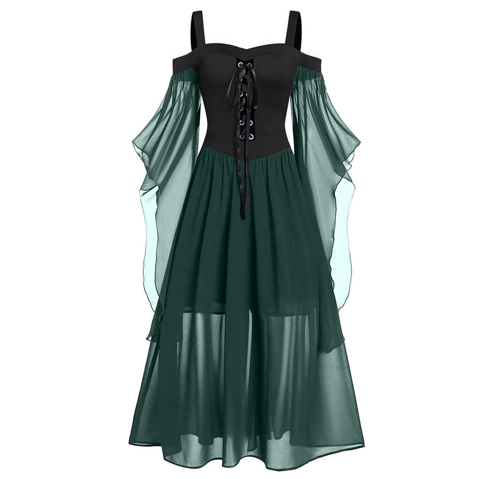 Akafmk Vintage Halloween Dresses For Women Retro Goth Dress For Women