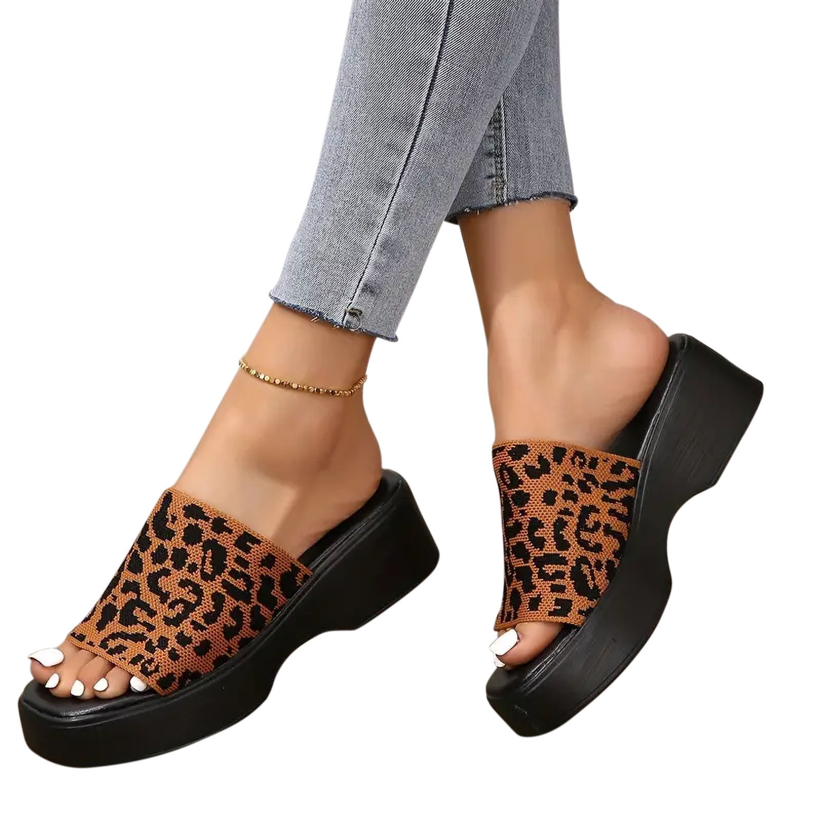 AKAFMK Women's Sandals and Slides,Summer New Large Size Fish Mouth ...