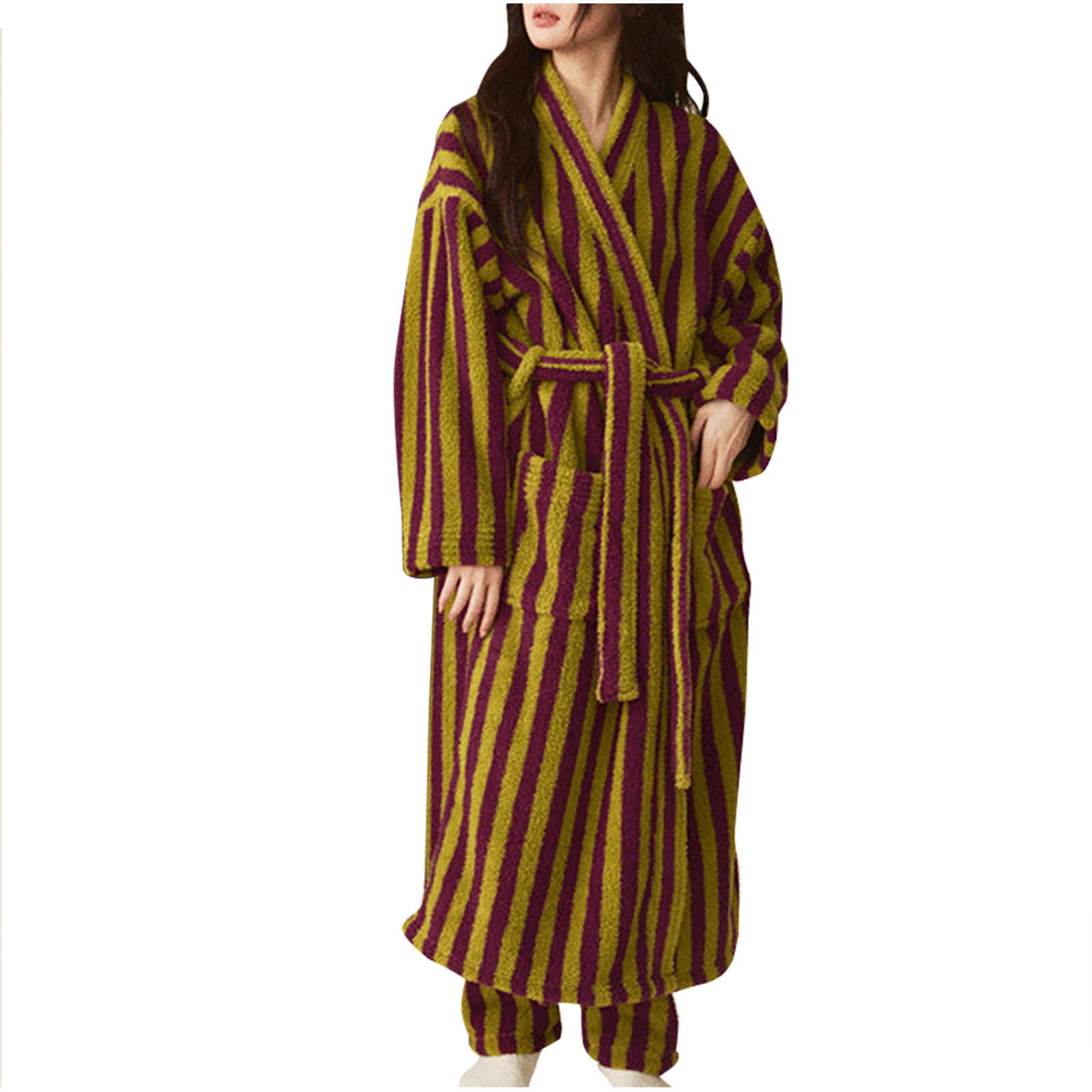 AKAFMK Womens Robes Clearance Sale,Robes for Women Bathrobe Fuzzy,Women ...