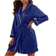 Joyspun women's Cotton Blend Long Sleeve Wrap Robe - Walmart.com