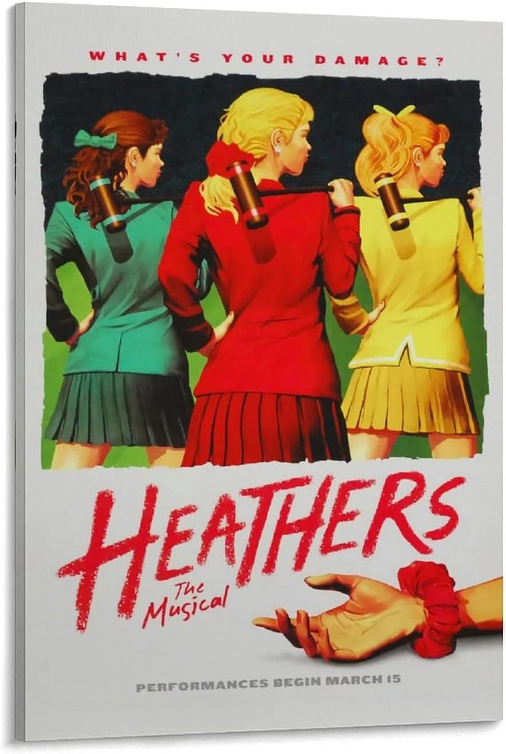 AKAK Heathers Poster The Musical 90s 80s Musical Movie Retro Poster ...