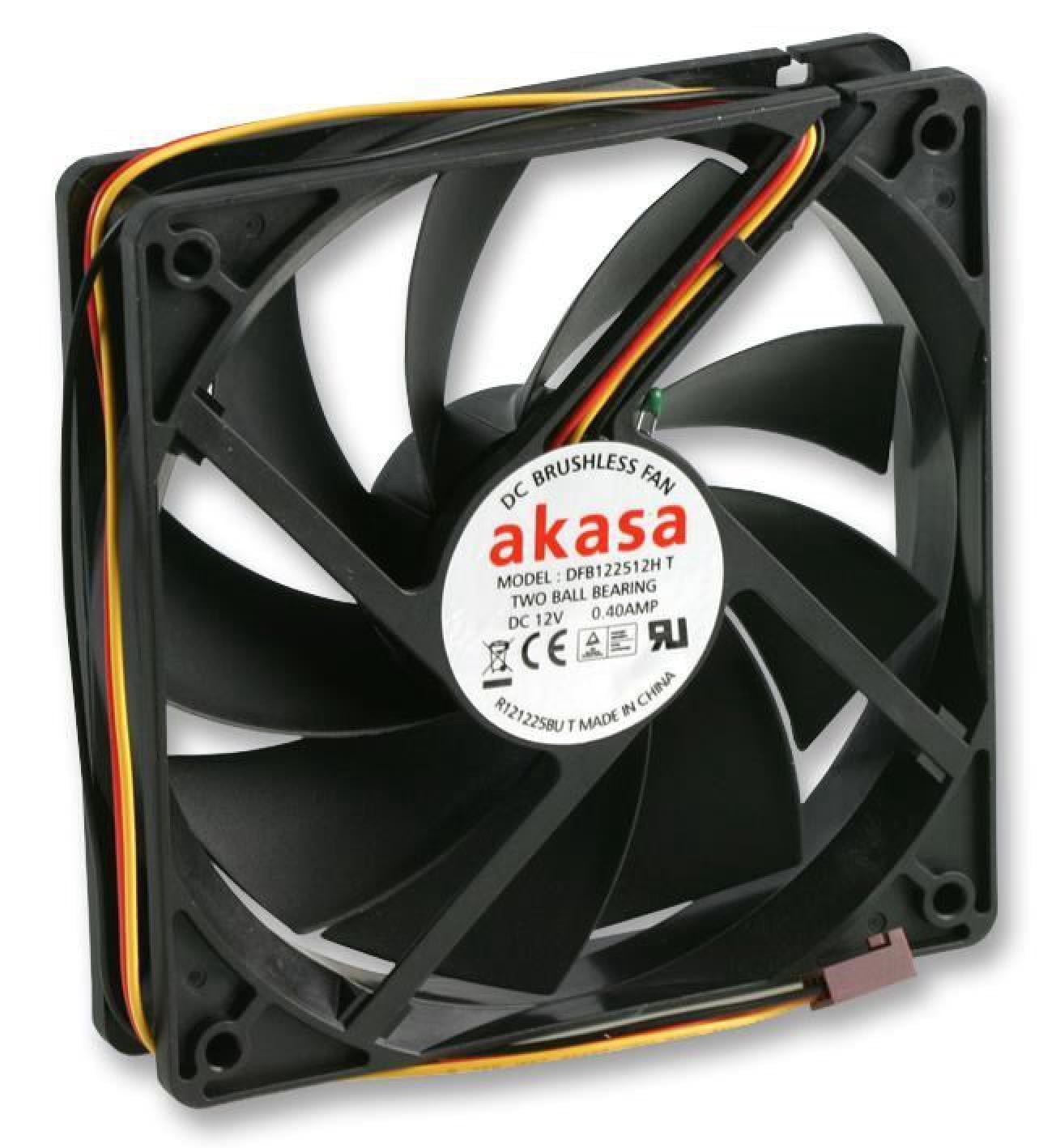 AKASA - 12V DC 3 Pin Computer Case Auto Thermal Fan - 120 x 120 x 25mm ...