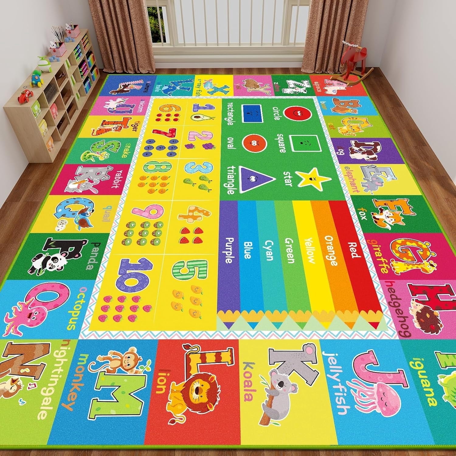 AKASISRUG Baby Play Mat Kids Rug for Playroom, Playtime Collection ABC ...