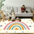 AKASISRUG Rainbow Area Rug 4x6 for Living Room and Bedroom Girls ...