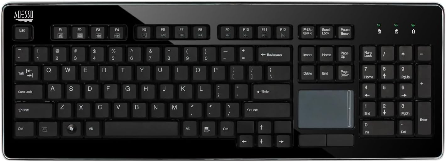 AKB-440UB SlimTouch Desktop Keyboard with Integrated Touchpad and ...
