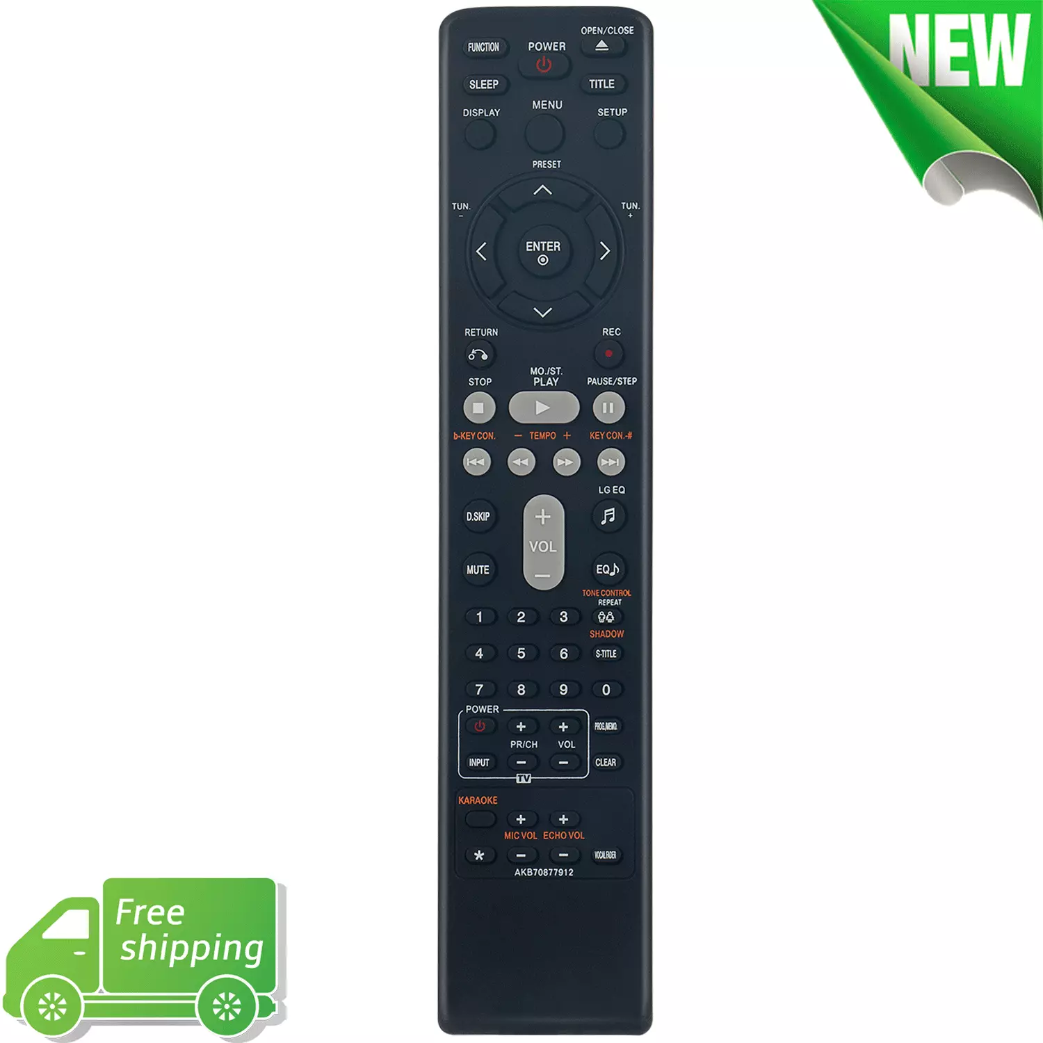AKB70877912 Replace Remote Control for LG DVD Hi-Fi Home Theater ...