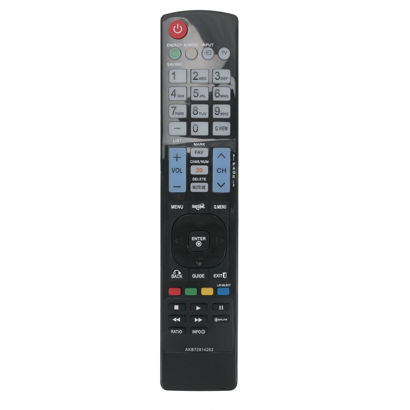 AKB72914262 Sub AKB72914032 TV Remote Control Work on LG Plasma HDTV ...