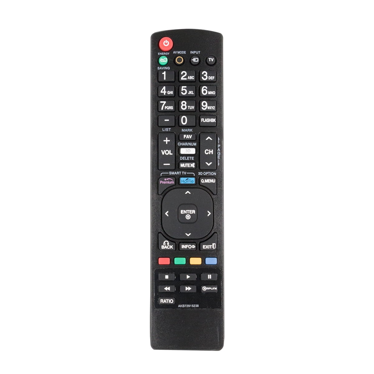 AKB72915238 Remote Control Replace for LG LED LCD Smart TV 47LW5700 ...
