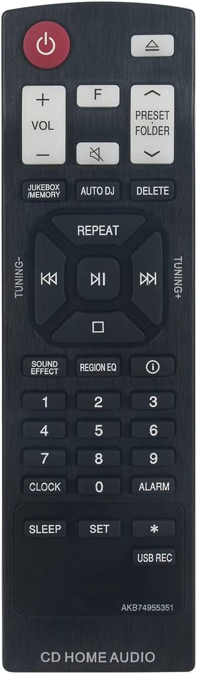 AKB74955351 Replace Remote Control Fit for LG CK43 CKS43F CK56 CkS57F ...