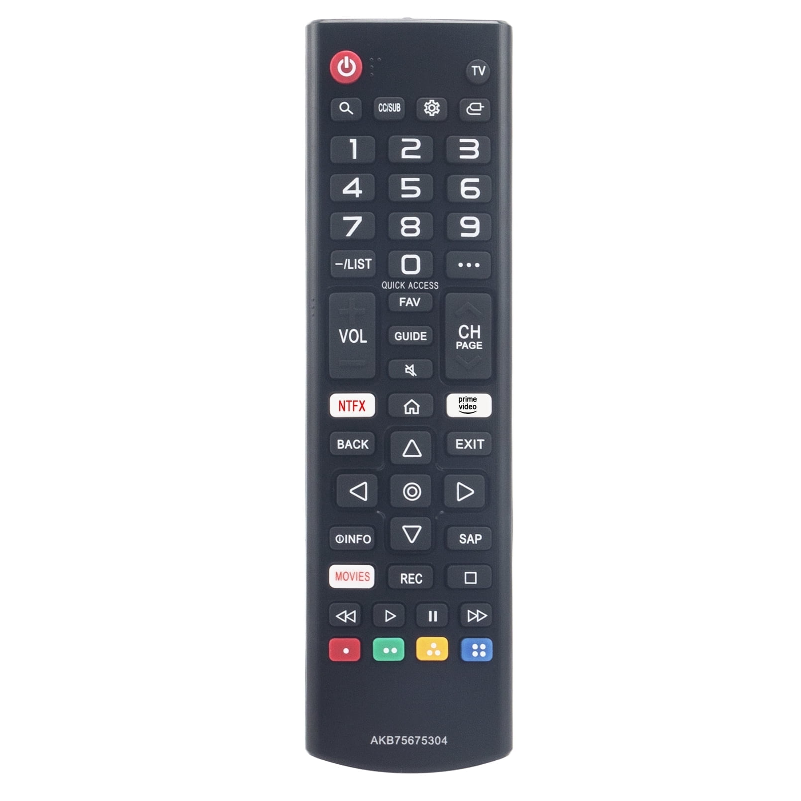 AKB75675304 Replacement Universal Remote fit for LG LCD LED HDTV Smart ...