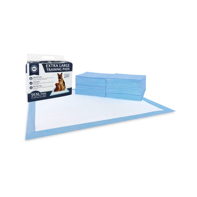 AKC Extra Large Dog Disposable Pet Pup Scented Training Pads, 50 count ...