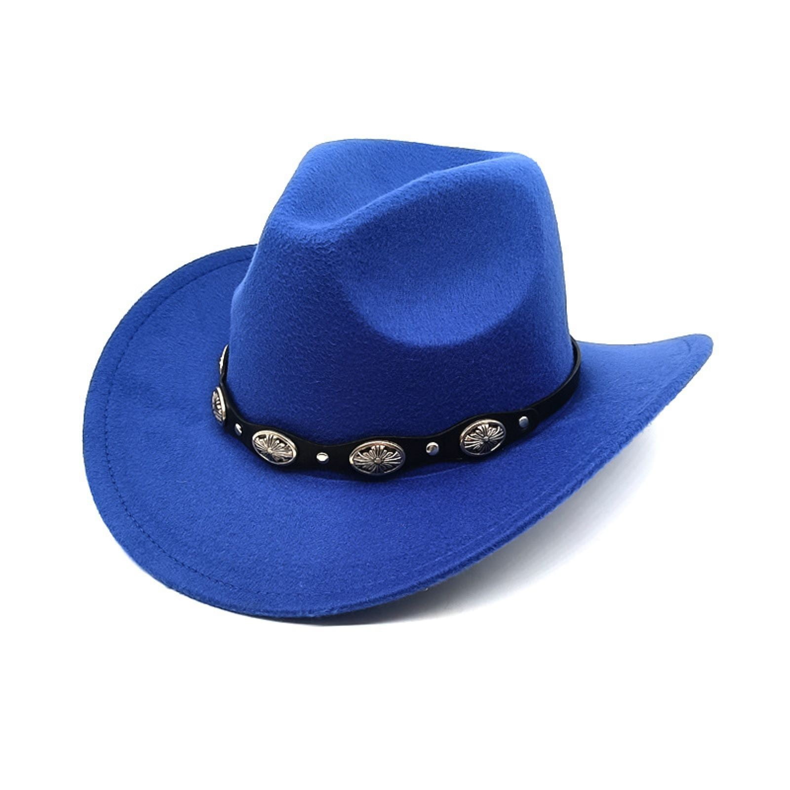 AKEGAMN Fashion Wide Brim Fedora Hat for Men and Women Polyester-Cotton ...