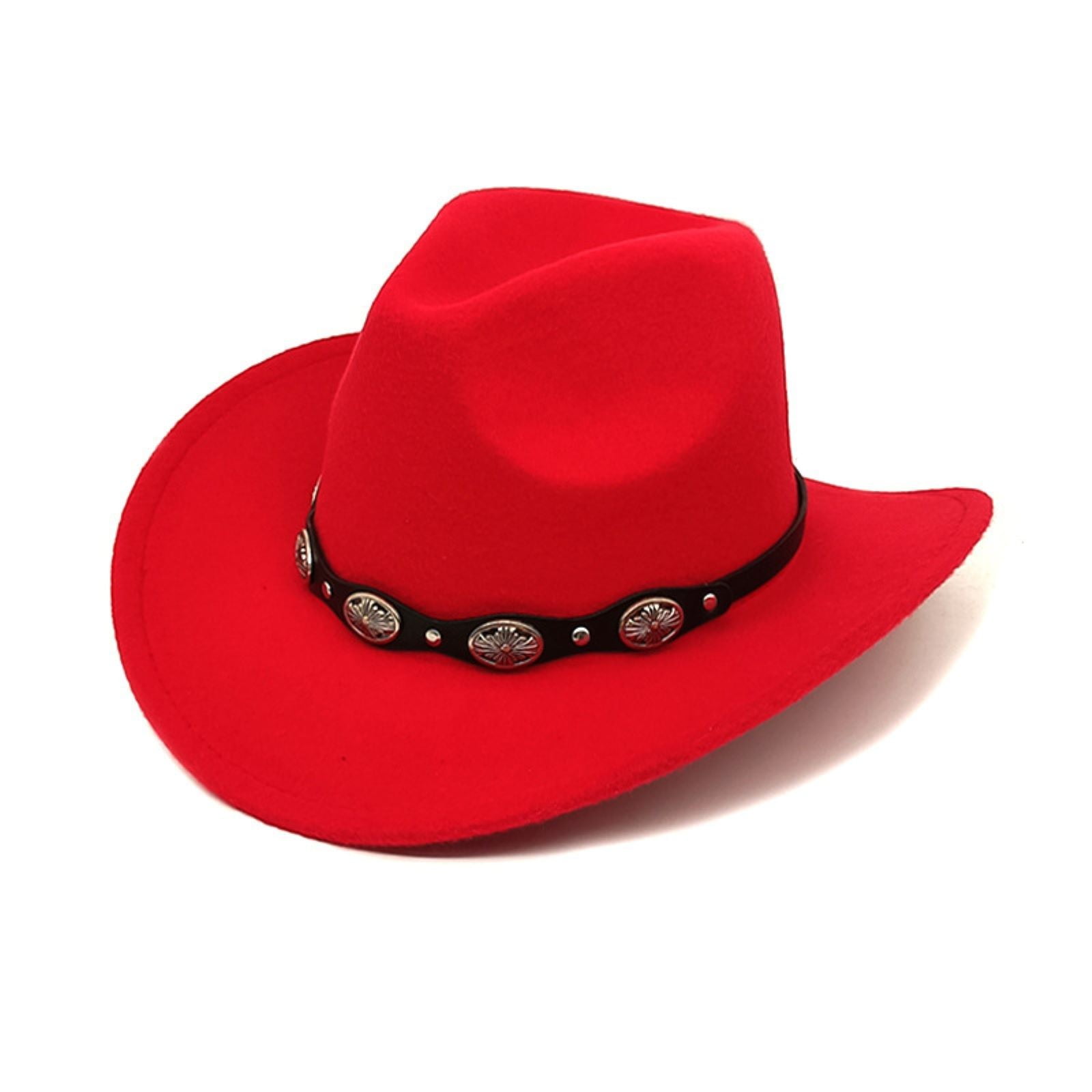 AKEGAMN Fashion Wide Brim Fedora Hat for Men and Women Polyester-Cotton ...