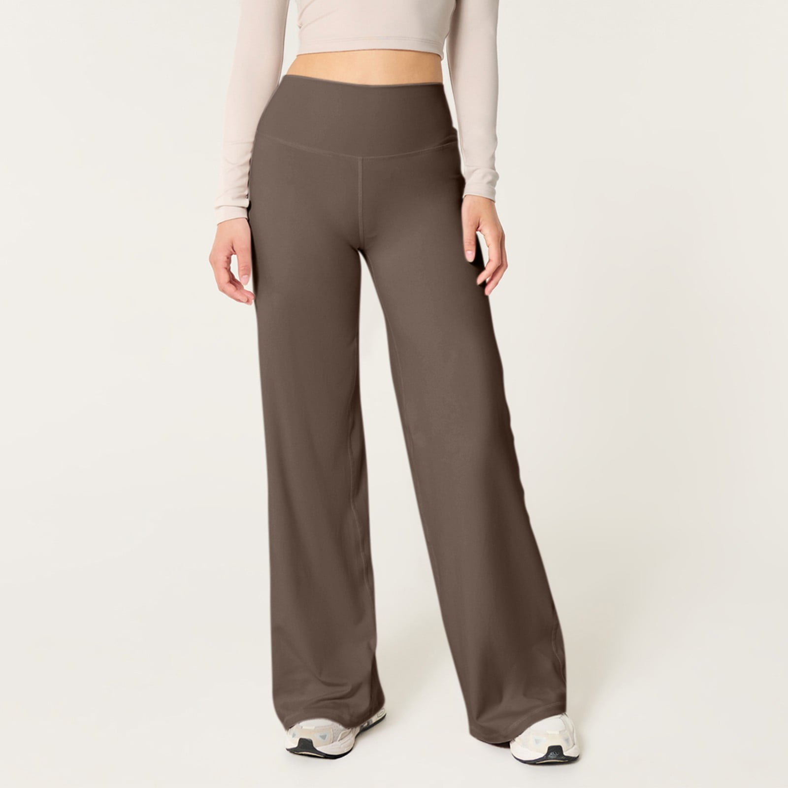 AKEGAMN Wide Leg Yoga Pants High Waisted Stretch Loose Fit Athletic ...