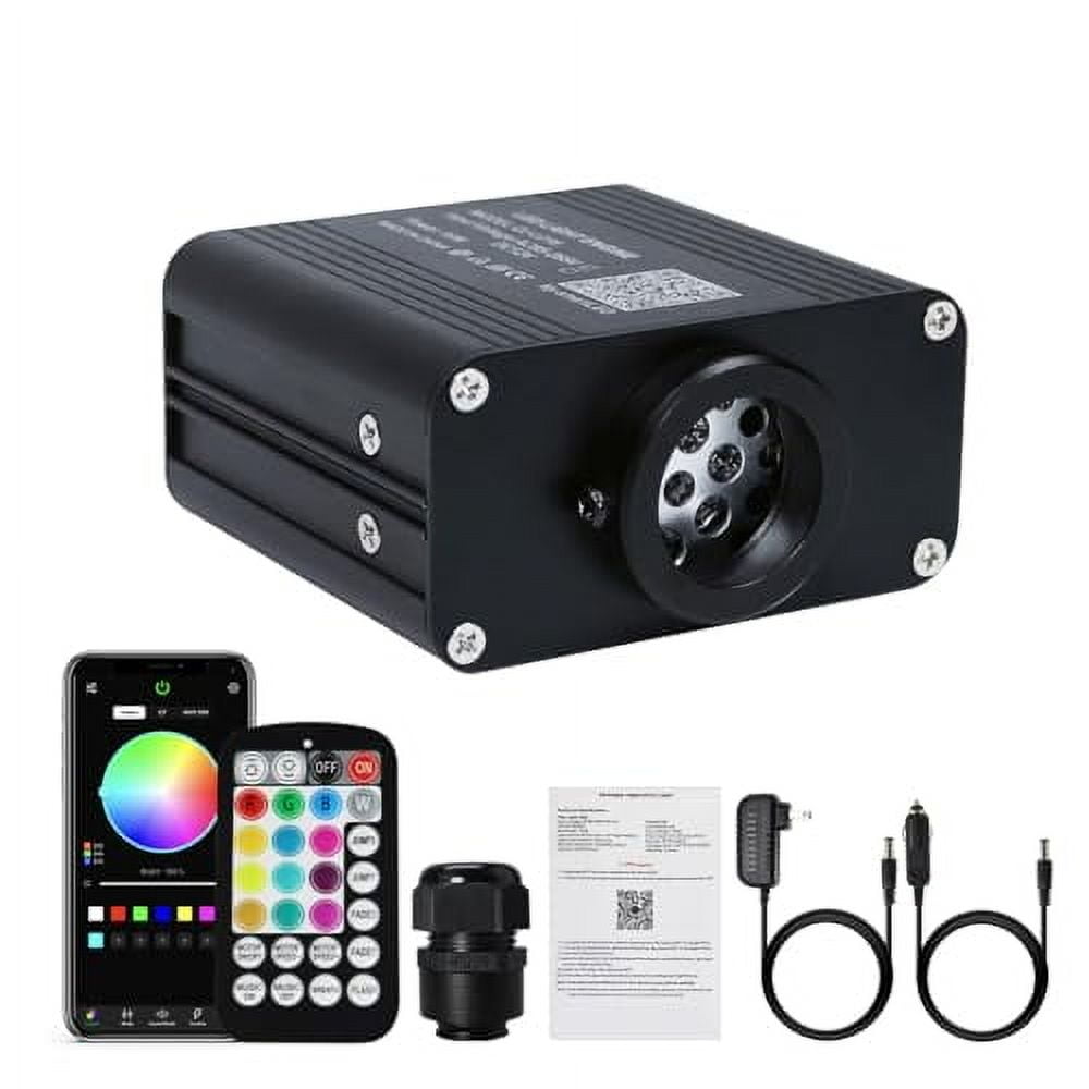 AKEPO 50W RGBW Twinkle Fiber Optic Light Engine Driver, Bluetooth APP ...