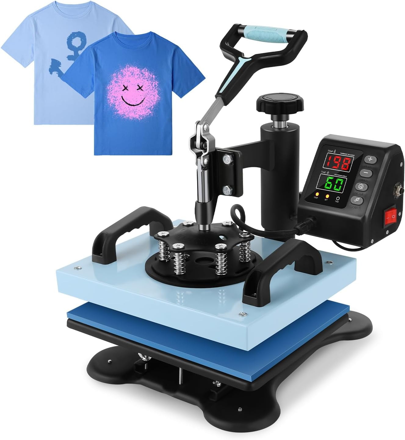 AKEYDIY 15x15 Heat Press Gold, Professional Shirt Heat Press Pull Out ...