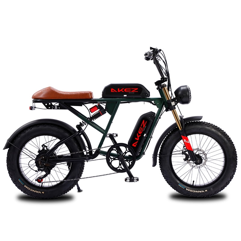 AKEZ S2 Electric Bike for Adults, 48V 750W, 13AH,26AH Battery, 20" Fat ...