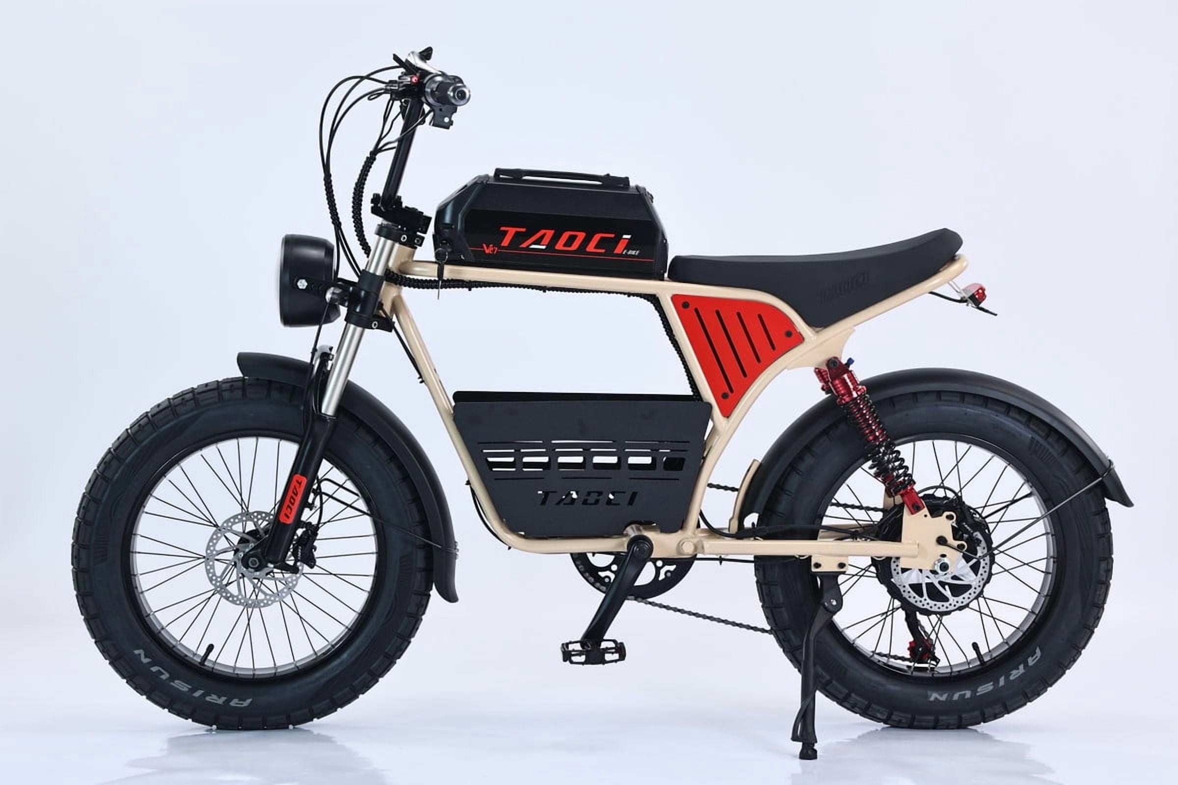 AKEZ V07 20″Electric Bike 48 V 1500 W 18 Ah Removable Battery Hydraulic Oil Disc Brakes Camel ...