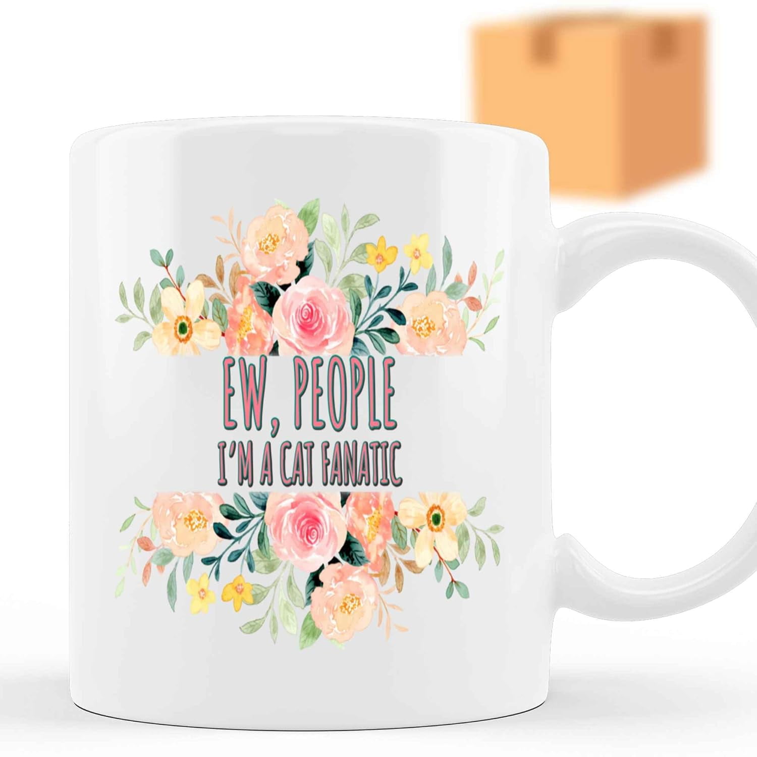 AKFOMEE Humorous Gift Idea Funny Cat Fanatic - Humorous Novelty Gift ...