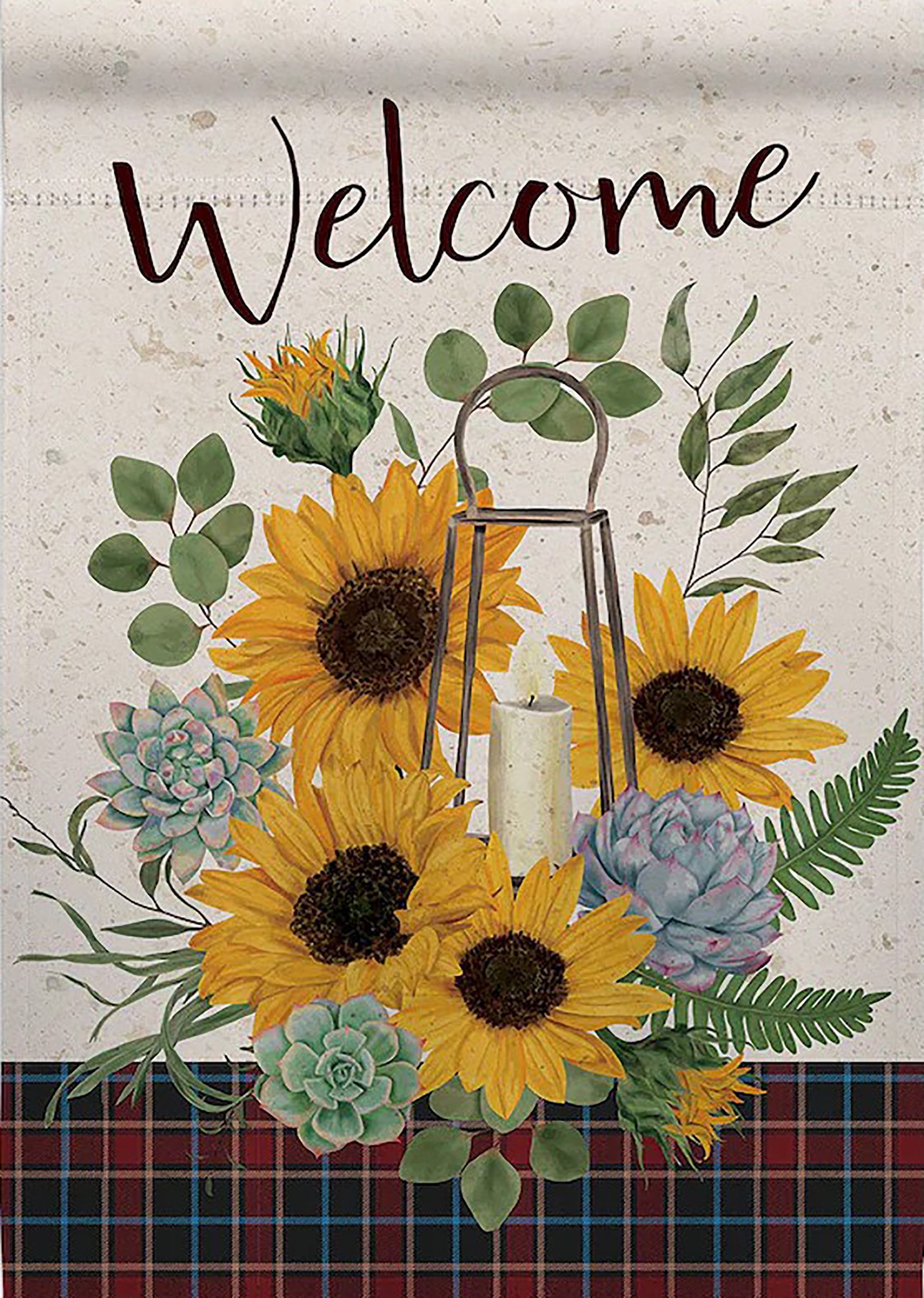 AKFOMEE Welcome Sunflower Floral 500 Pieces Wooden Jigsaw Puzzle for ...