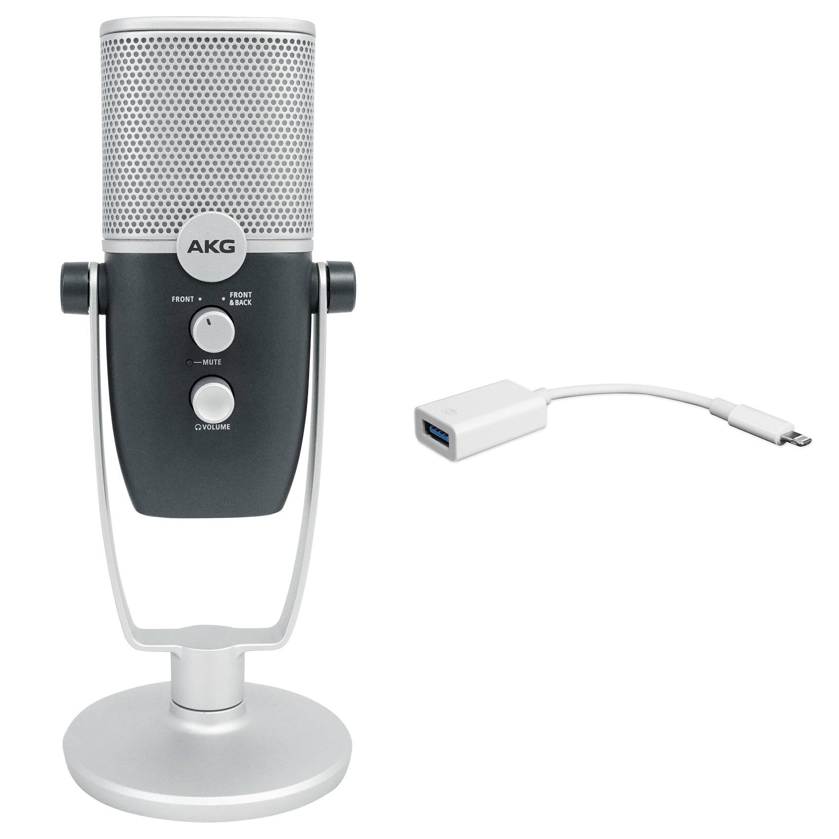 AKG Ara Wired Condenser Microphone, Gray - Walmart.com