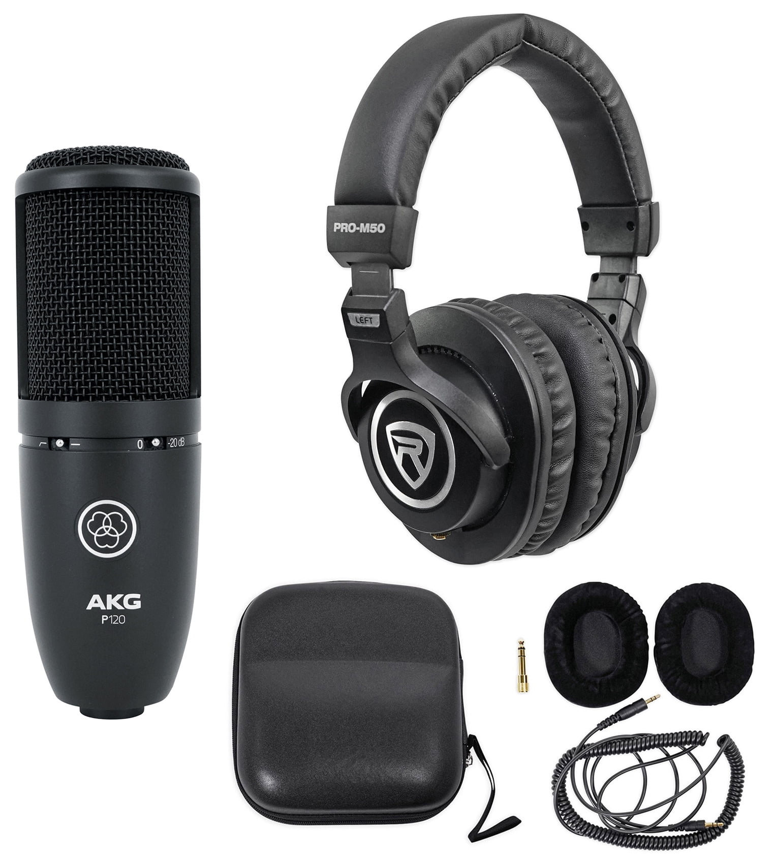 AKG P120 Studio Condenser Recording/Live Streaming Microphone Mic ...