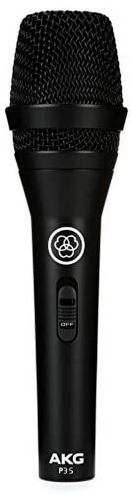 AKG Pro Audio Perception P3S High-Performance Dynamic Cardiod Microphone for Backing Vocals and ...