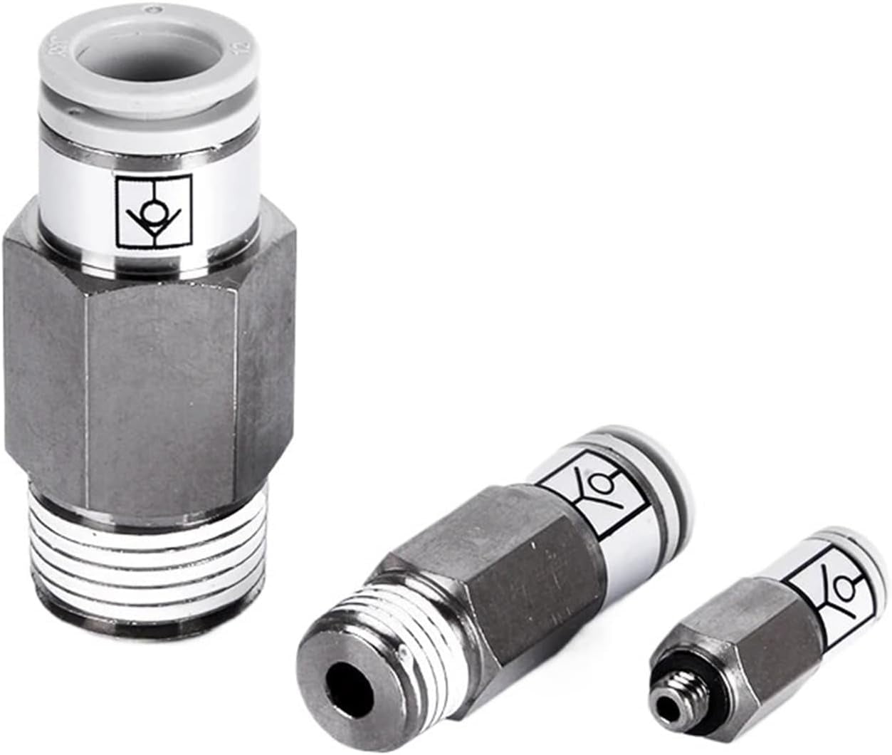 AKH Servies Pneumatic Check Valve Quick Connector Fitting Air Pipe One-way Check Valve AKH04A ...